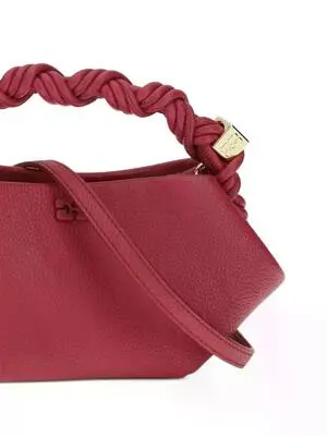 GANNI Mini Bou Bag In Grained - Red