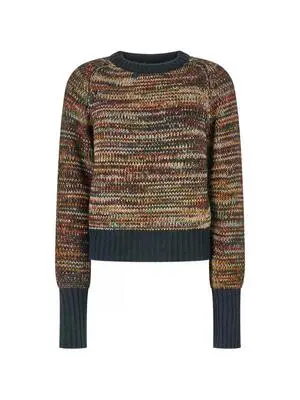 Iceberg Marled-knit Crew-neck Sweater