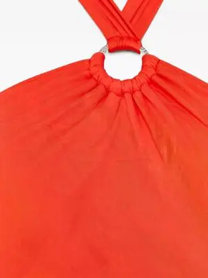 Michael Kors Ring-detail Halterneck Swimsuit