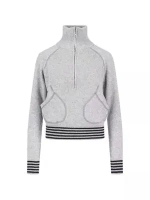Gimaguas Sindi Stripe-trim Sweater - Grey