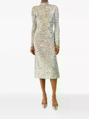 Rebecca Vallance Sequin-embellished Midi Dress