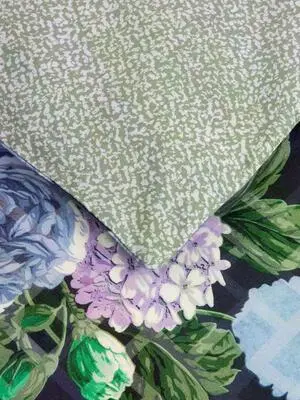 Kenzo Floral-print Geometric-pattern Duvet Cover