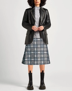 Marni Pleated Check Skirt