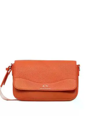 Armani Exchange Logo-plaque Pebbled Cross Body Bag
