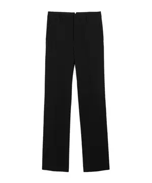 AMI Paris Straight Leg Trousers In Wool Serge