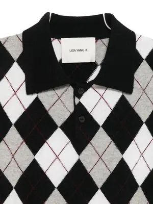 LISA YANG Polo Collar Knitted Vest