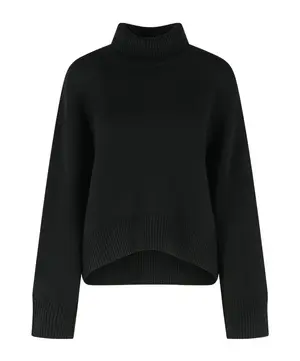 Loulou De Saison Jonah Turtleneck Knitted Sweater - Black