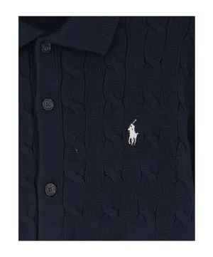 Polo Ralph Lauren Cable Knit Logo Cardigan