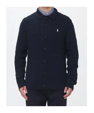 Polo Ralph Lauren Cable Knit Logo Cardigan