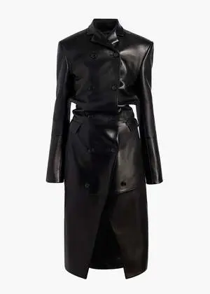Khaite Rolon Coat In Leather