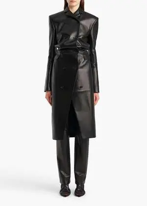 Khaite Rolon Coat In Leather