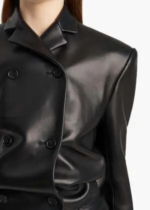 Khaite Rolon Coat In Leather