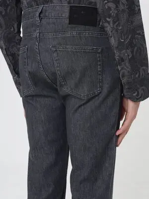 Etro Slim Fit Five-pocket Cotton Denim Jeans With Mid-rise Waist