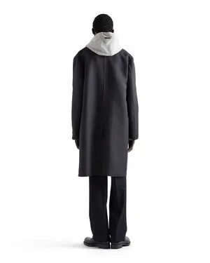 Prada Single-breasted Wool And Silk Coat