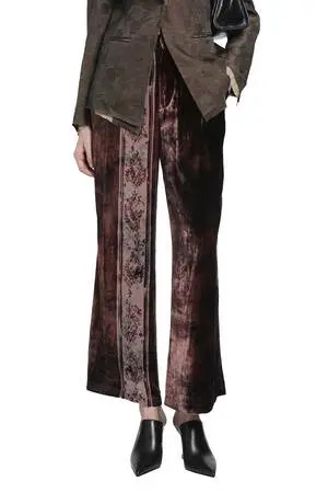 YA YI Metta Silk Dévoré Pants