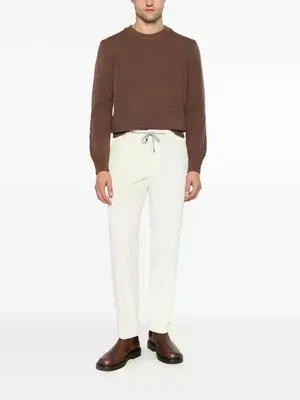 GRAN SASSO Ribbed-knit Virgin Wool Sweater - Brown