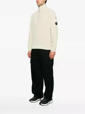 C.P. COMPANY Lens-detail Quarter-zip Sweater