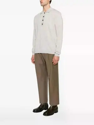 LOW BRAND Long-sleeve Polo Shirt