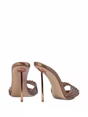 LE SILLA Gilda Crystal-embellished Pointed-toe Sandals