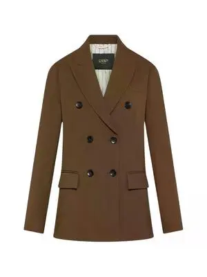 Seventy Double-breasted Blazer - Brown