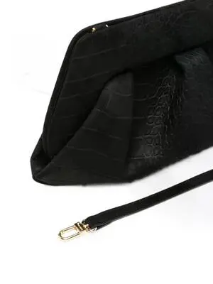 THEMOIRE Crocodile-effect Bios Clutch Bag