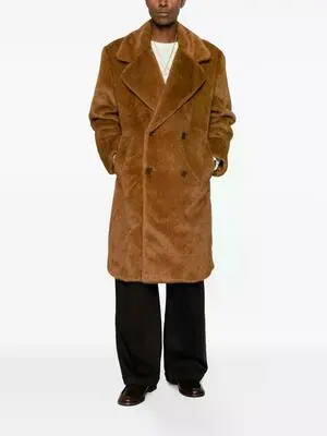 Drole De Monsieur Double-breasted Faux-fur Coat