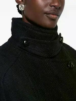 Isabel Marant Étoile Elvane Double-breasted Herringbone-weave Coat