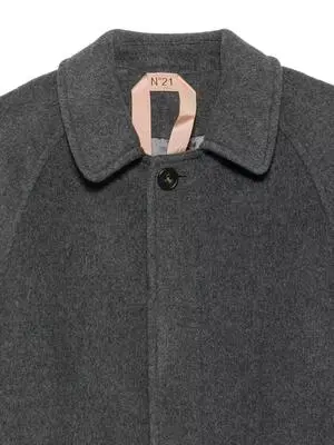 N°21 Raglan-sleeve Concealed-fastening Coat