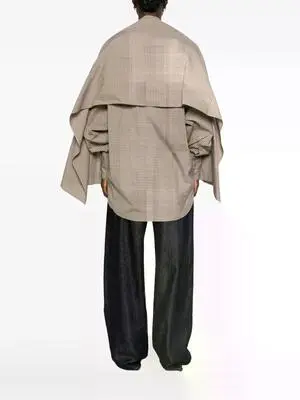DARKPARK Georgia Check Draped Shirt