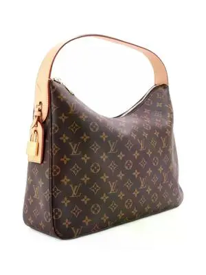 LOUIS VUITTON Slouchy Handbag Monogram Canvas Mm Hobo Bag - Brown