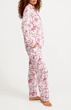 PETITE PLUME Toile Pima Cotton Pajamas