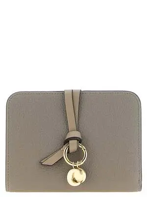 Chloé Alphabet' Bi-fold Wallet - Gray