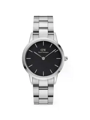 DANIEL WELLINGTON Iconic Link 36mm Watch - Black