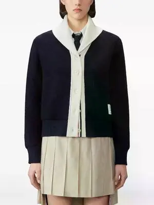 Thom Browne Wool Fleece Cardigan Jacket