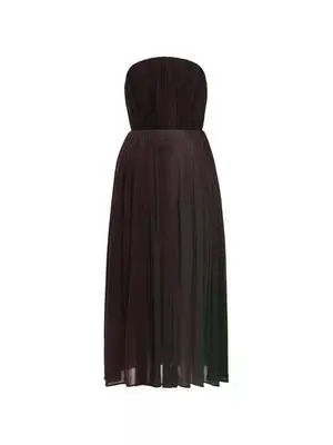 Magda Butrym Ruched Strapless Midi Dress