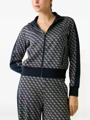 Guess Printed Logo Full-zip Sweater