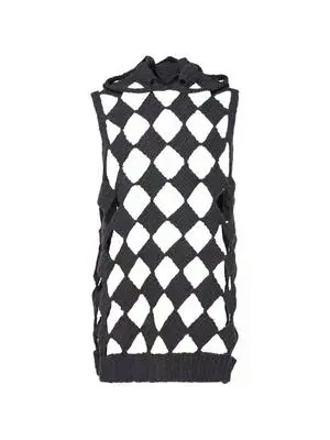 Rick Owens Sarutanya Crochet-knit Hoodie