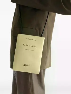 LEMAIRE Small Book Pouch In Printed Nappa Leather - Neutrals