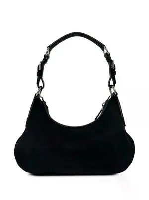 Prada 2013-2026 Tessuto Embroidered Shoulder Bag - Black