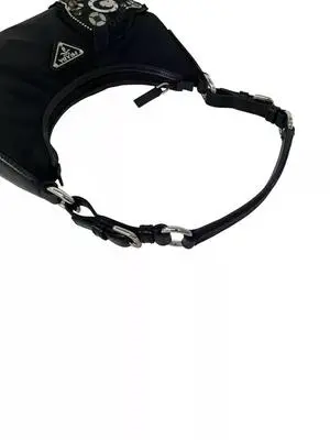 Prada 2013-2026 Tessuto Embroidered Shoulder Bag
