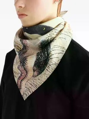 LEMAIRE X Roland Topor La Nuit 1972 Silk Scarf