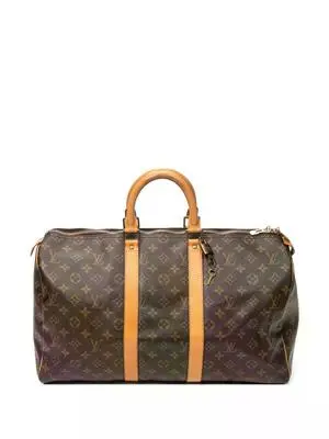 LOUIS VUITTON Keepall 45 Monogram Travel Bag - Brown