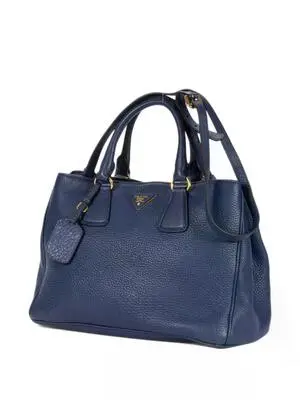Prada Vitello Daino Double Zip Tote Bag