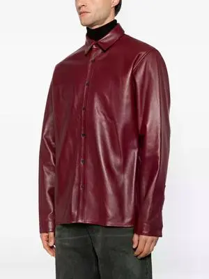 ANIPS Serge Leather Shirt