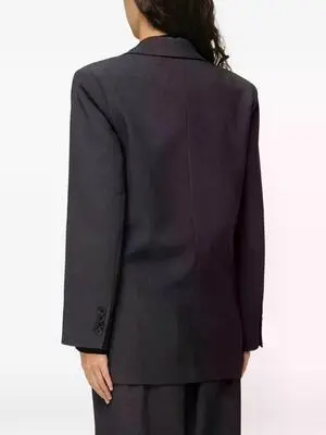 ELEH Contrast-stitch Single-breasted Blazer