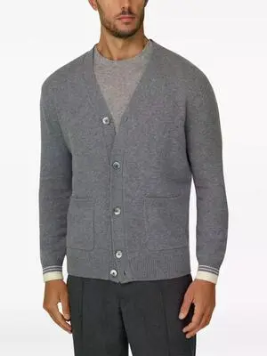 Boggi Milano Cardigan In Superfine Merino Wool
