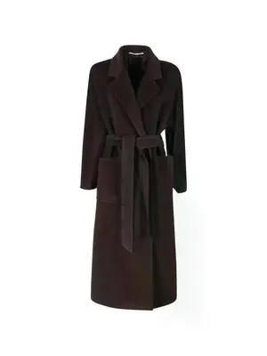 Tagliatore Double-breasted Belted Coat