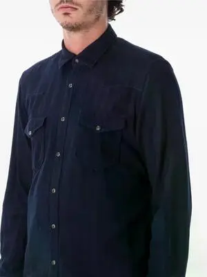 XACUS Western-yoke Pocket-detail Shirt - Blue