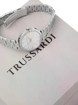 TRUSSARDI Crystal-embellished 30mm Watch - Silver