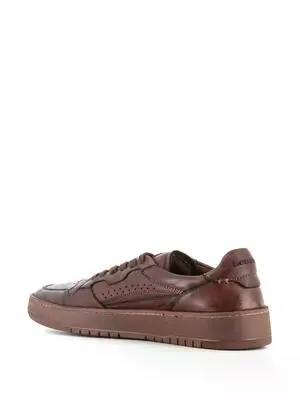 LEMARGO Perforated Panelled Sneakers - Brown